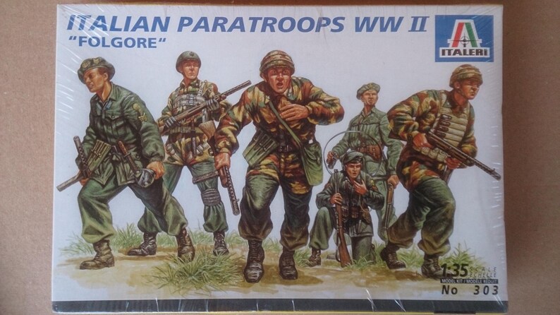 1:35 Italeri 303 - Italian Paratroopers WWII "folgore" (6 Figures ...