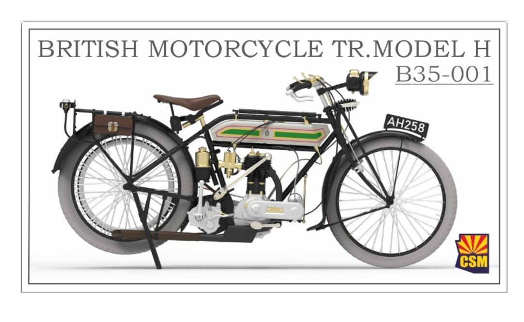 1:35 Copper State Models B35-001 - British Motorcycle Tr.model H. 3d ...