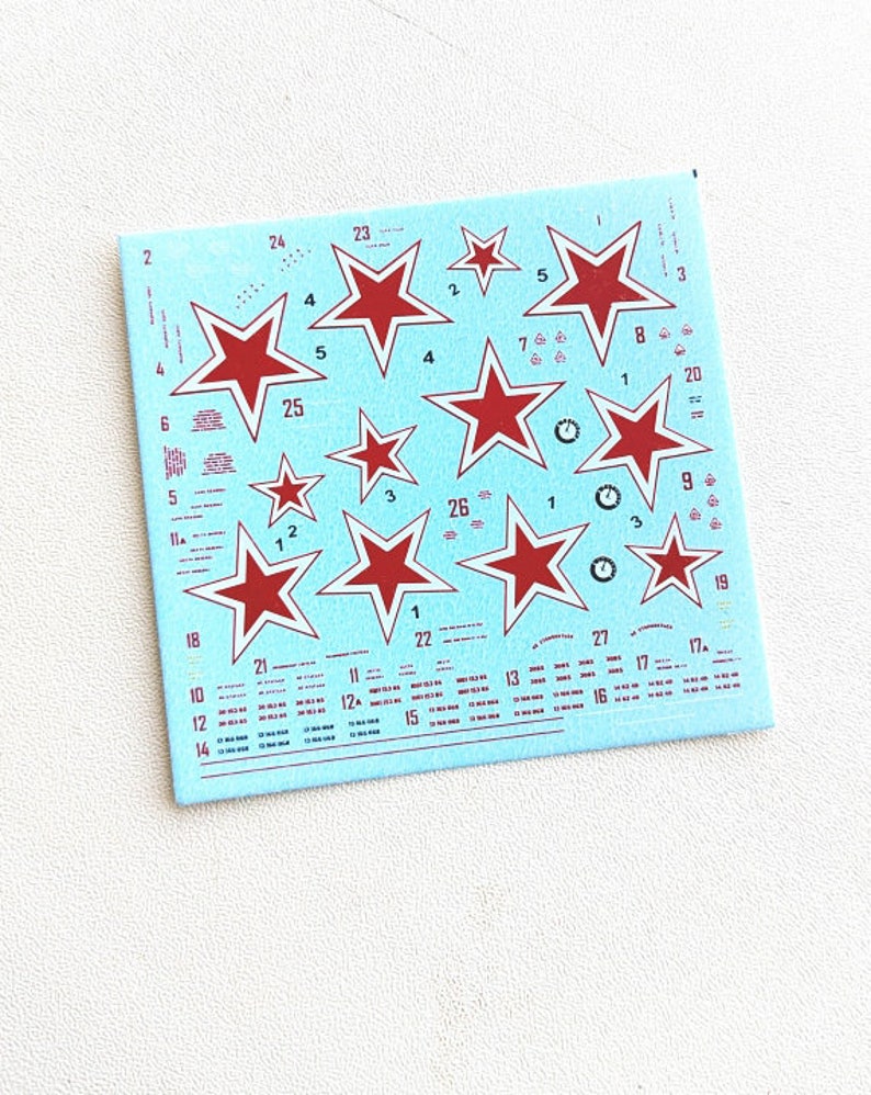 1/72 Colibri Decals 72149 Yak-9d , Part 2, for Zvezda 7313 Stenciling ...