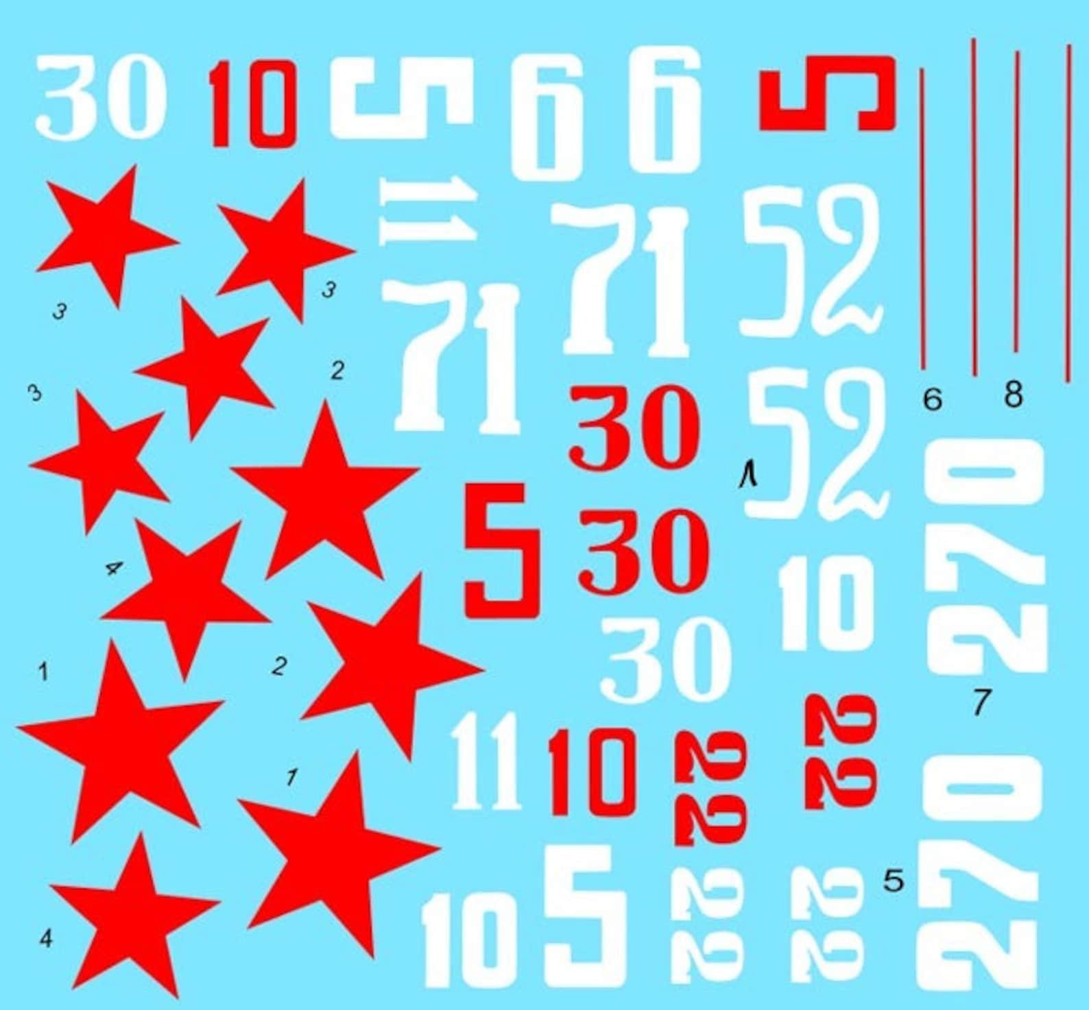 1/48 Colibri Decals #48019 - Polikarpov I-16 Type 24/29, Part 3. - Etsy