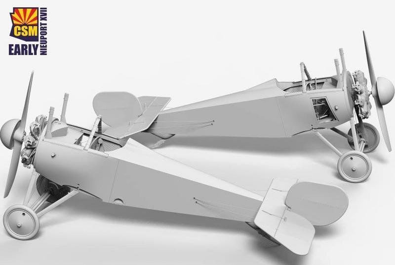 1/32 Copper State Models 32-001 Nieuport XVII Early. Plastic Model Kit ...