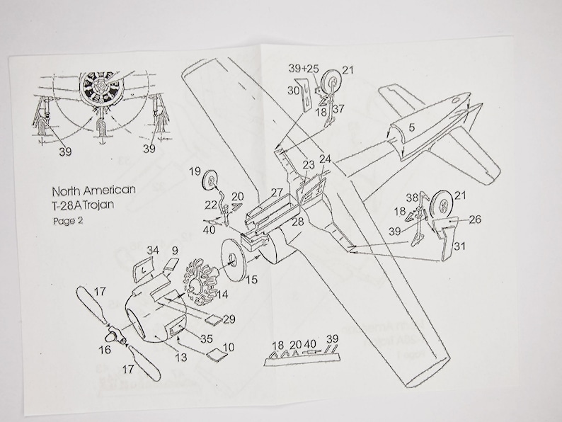 1/72 Croco Models 72042 T-28A Trojan. Resin Kit. - Etsy