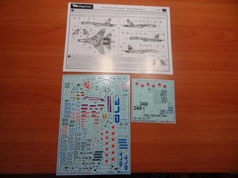 1/72 Begemot Decals 72-029 Sukhoi Su-27 Family - Etsy