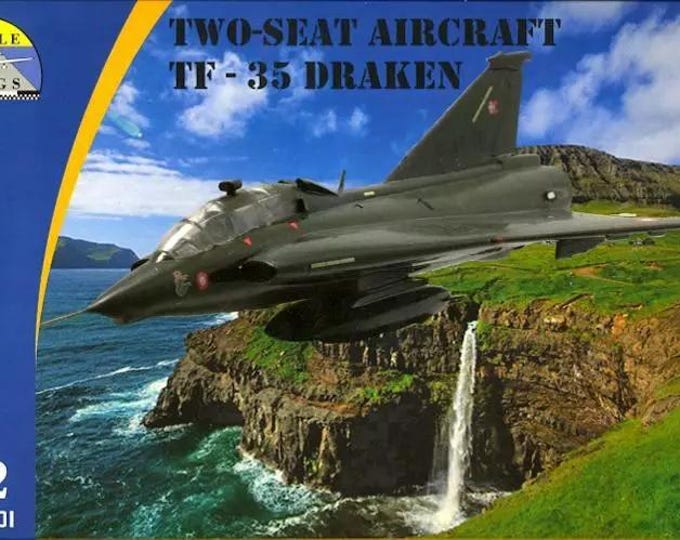 1/72 Skale Wings Models #72001 - SAAB TF-35 DRAKEN Two Seat Swedish Jet ...