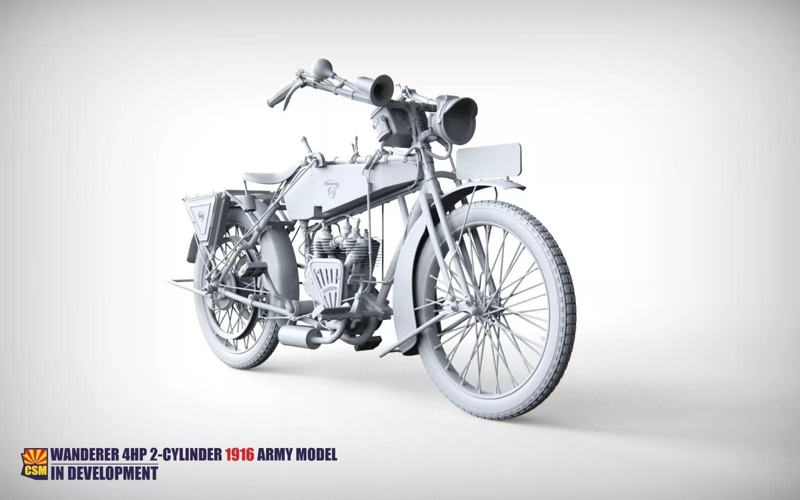1:35 Copper State Models B35-002 - Wanderer 4hp 2-cyl 1916 Model. 3d ...