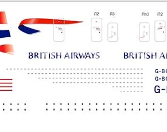1/144 Pas-decals #0001-02 - Concorde British Air, Decal for Revell ...