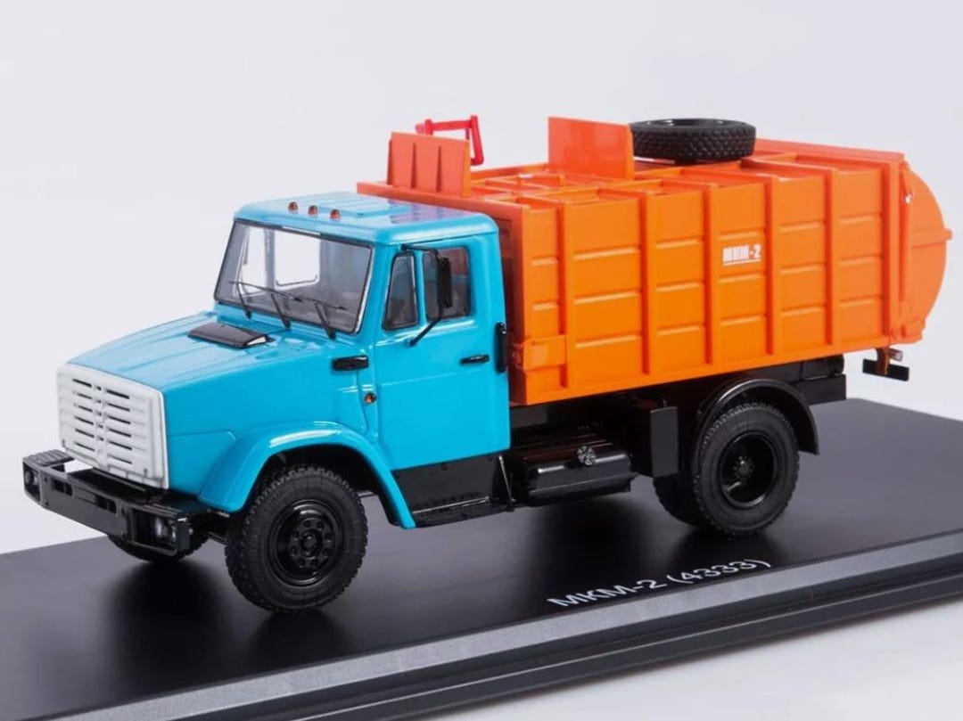 1:43 ZIL-4333 Garbage Truck MKM-2 SSM #1522 Soviet Union, Russia - Etsy
