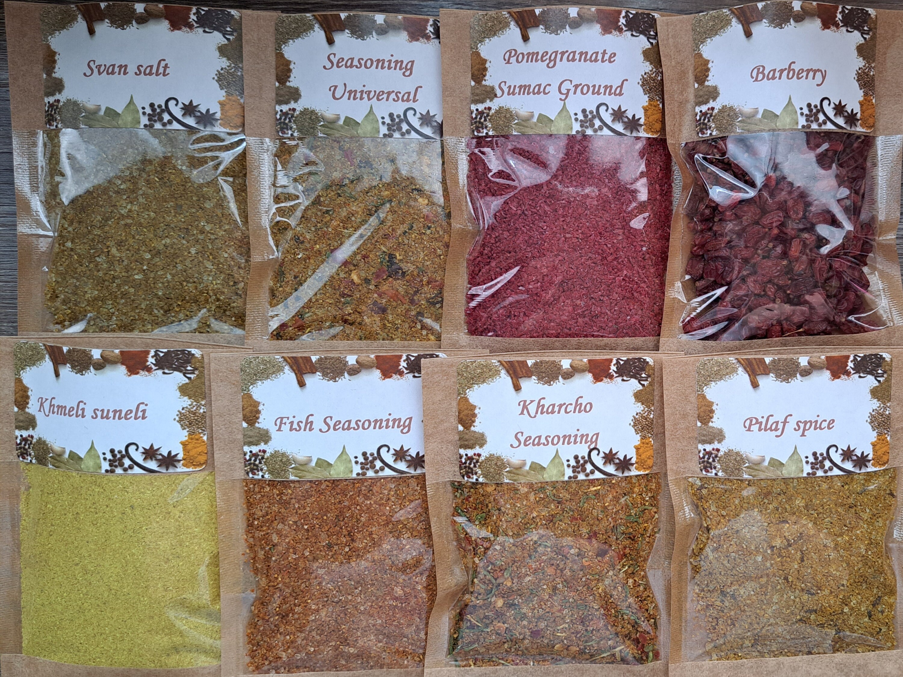 Set of 8 Georgian Spices. These Spices Are 100% Natural With - Etsy