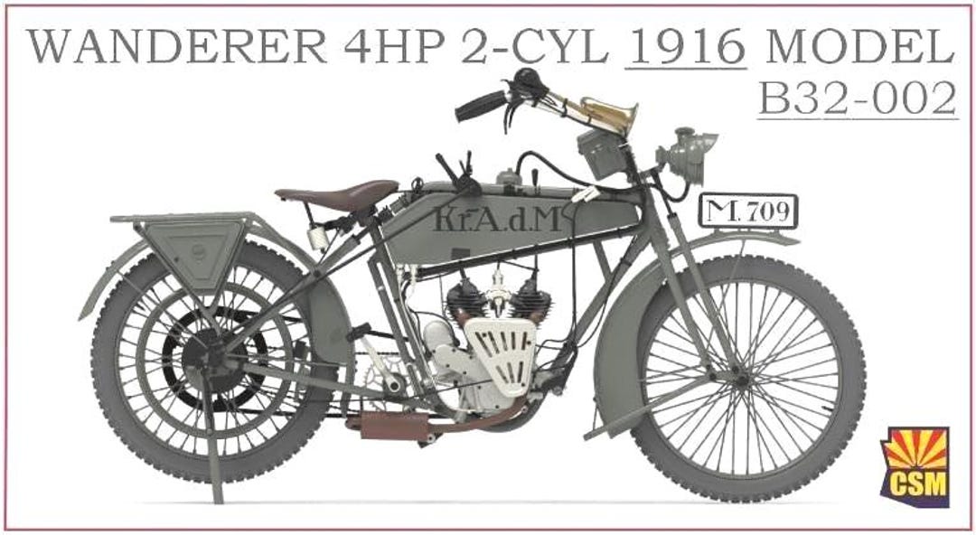 1:32 Copper State Models B32-002 - Wanderer 4hp 2-cyl 1916 Model. 3d ...