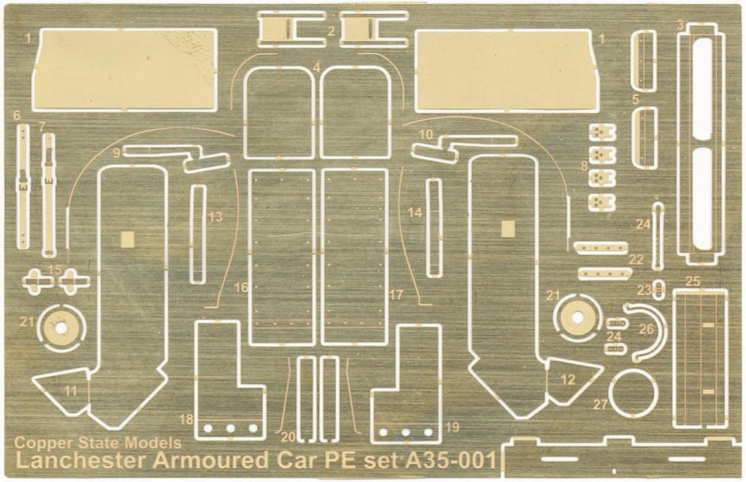1:35 Copper State Models A35-001 - Lanchester Armoured Car, Photo ...