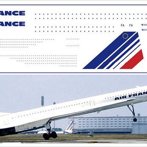 1/144 Pas-decals #0001-01 - Concorde Air France, Decal for Revell ...