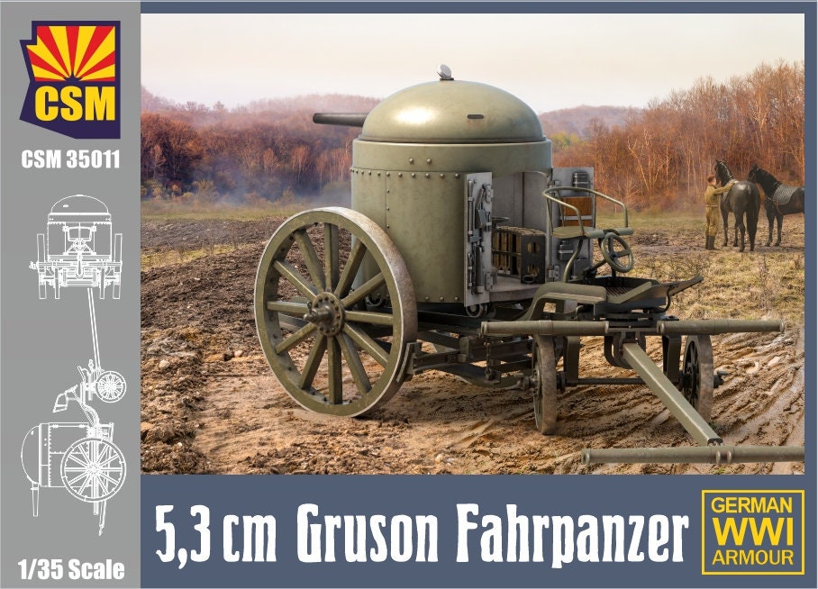 1/35 Copper State Models 35011 5,3cm Gruson Fahrpanzer WW I. Plastic ...