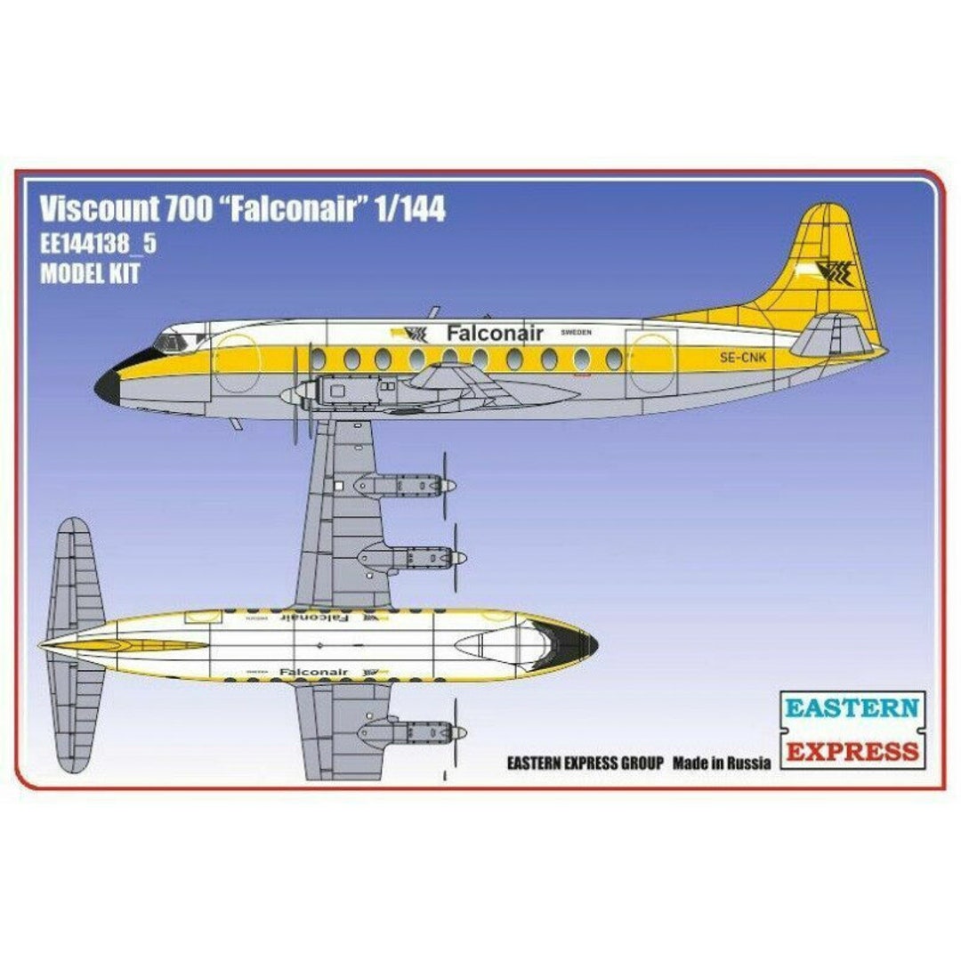1/144 Eastern Express 144138-5 Vickers Viscount Type 700 falconair - Etsy