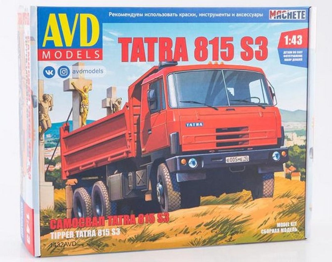 1/43 AVD Models 1432 - Tatra-815 S3 Dump Truck, Model Kit. - Etsy