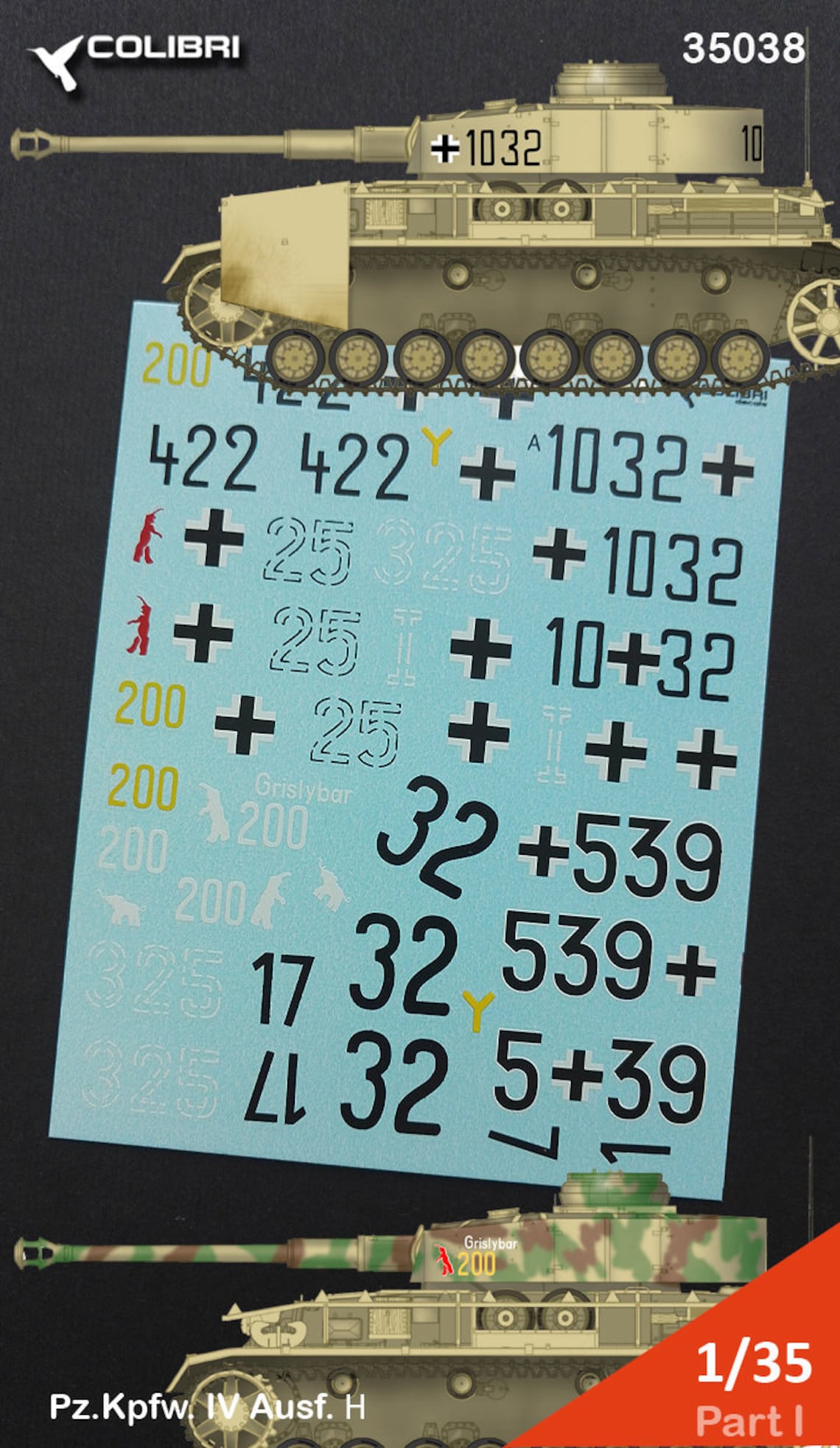 1/35 Colibri Decals #35038 - Pz.kpfw. IV Ausf. Н, Part I - Etsy Canada