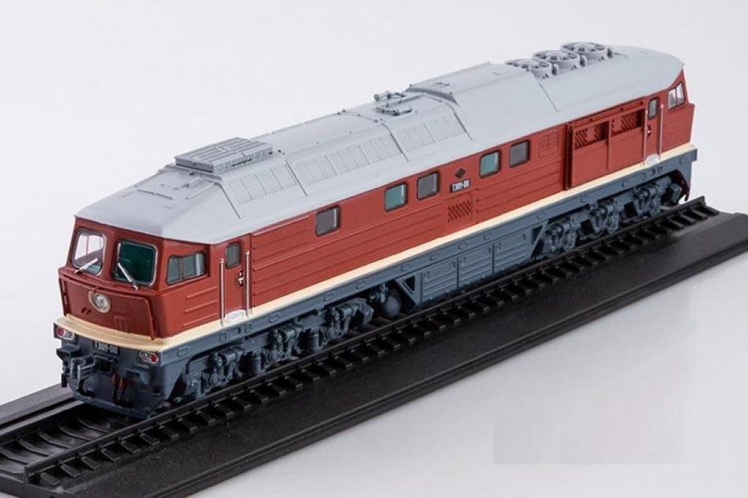 1:87 TE109 Diesel Locomotive of the USSR Lines With Modimio Magazine ...