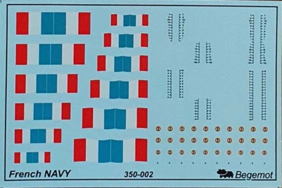 1/350 Begemot Decals 350-002 French NAVY. - Etsy