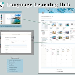 Language Learning Notion Template: Multilingual Study Planner (digital Download) - Etsy
