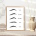 Eyebrow Chart Print, PMU Artist Decor, Microblading Wall Poster ...