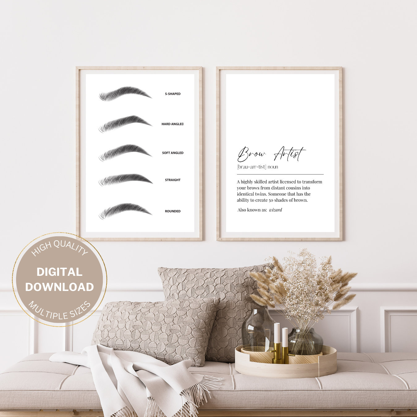Brow Chart Print, PMU Artist Decor, Microblading Wall Poster, Eyebrow ...