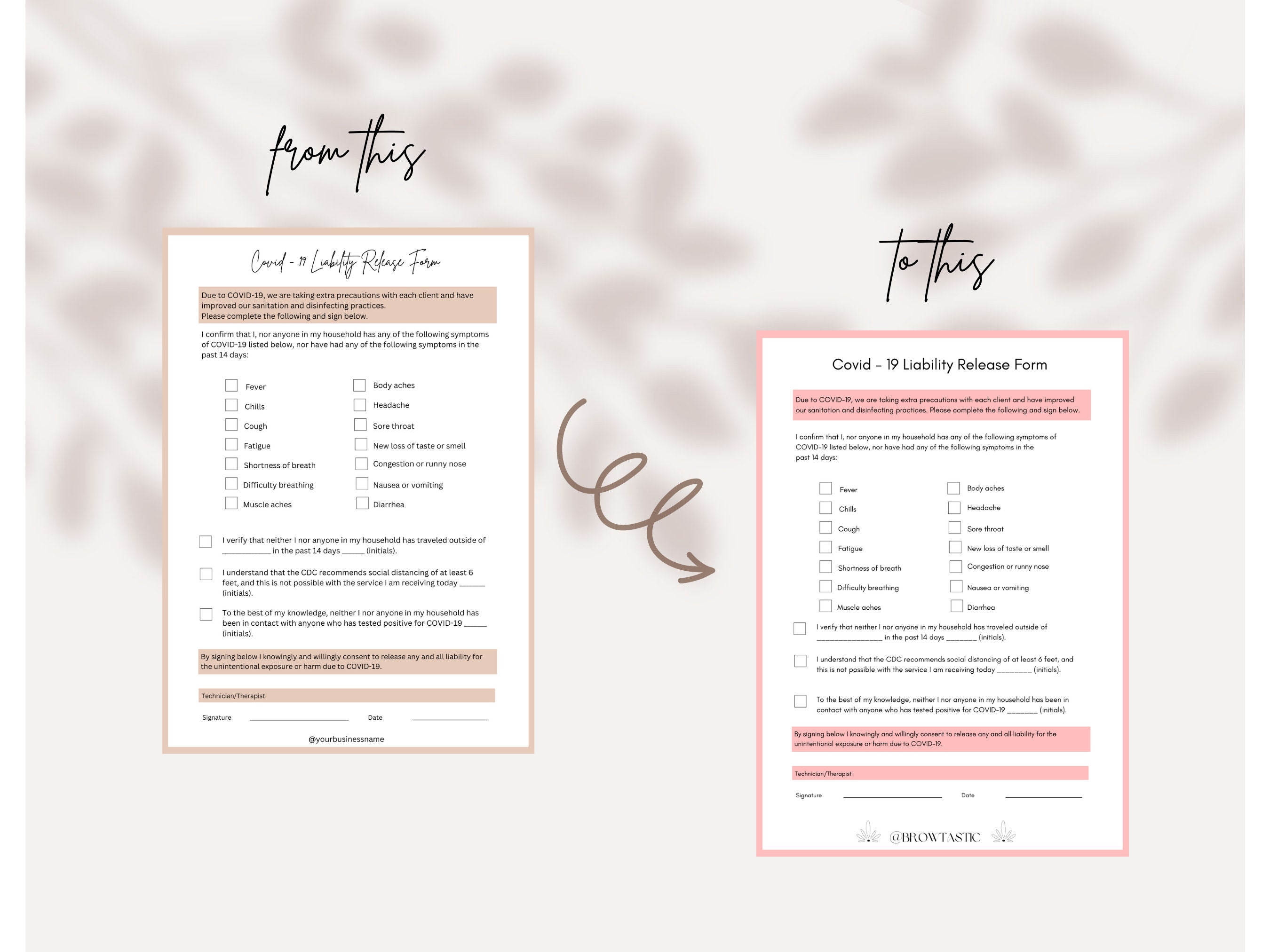 PMU Consent Forms Microblading Permanent Makeup Consultation - Etsy