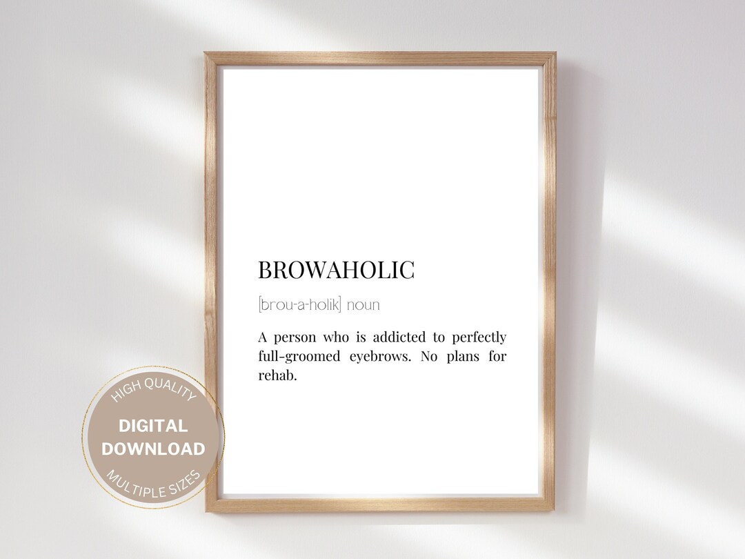 Microblading Wall Art, Printable Poster, PMU Decor, Eyebrow Clipart ...