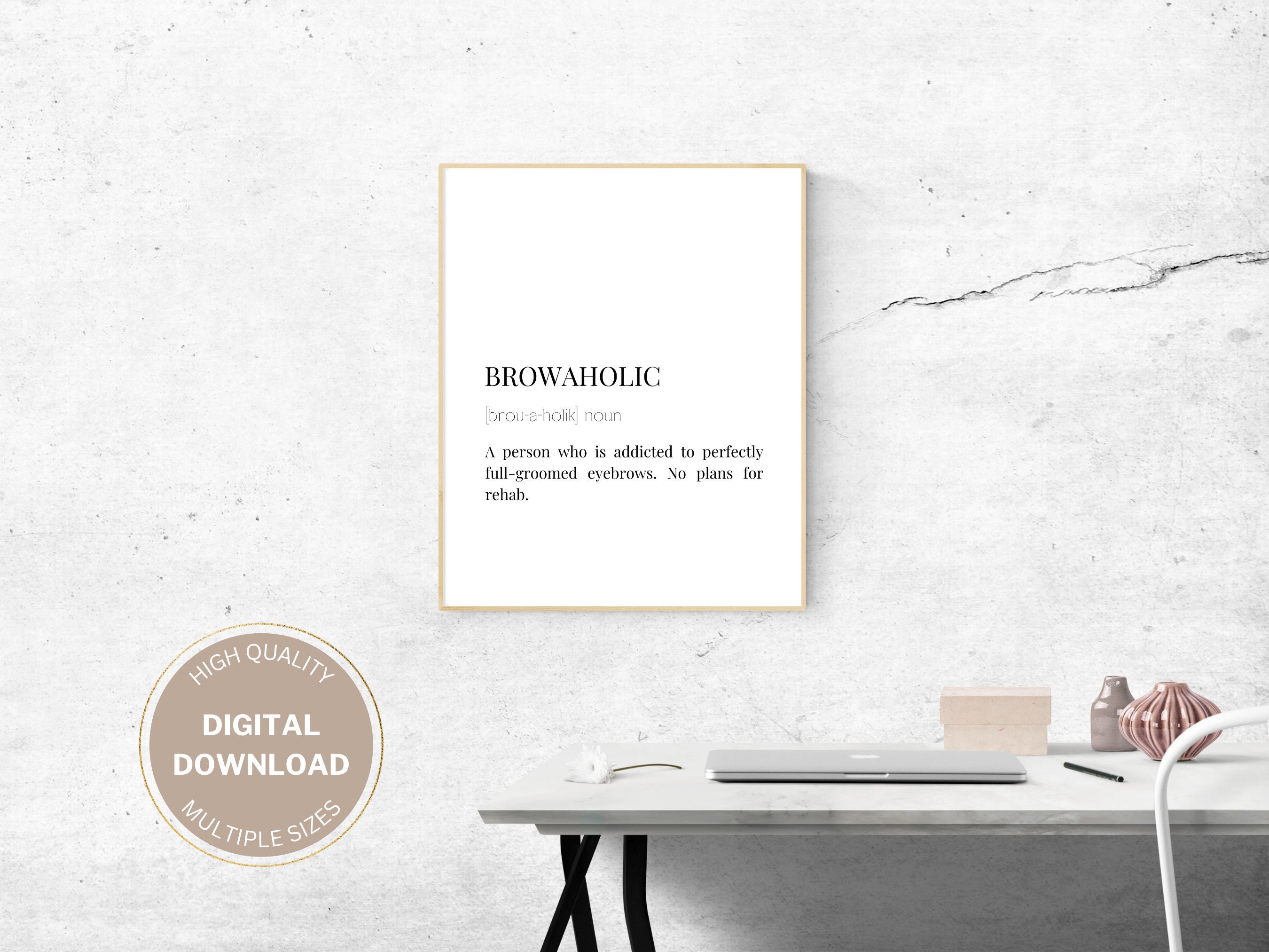 Microblading Wall Art, Printable Poster, PMU Decor, Eyebrow Clipart ...