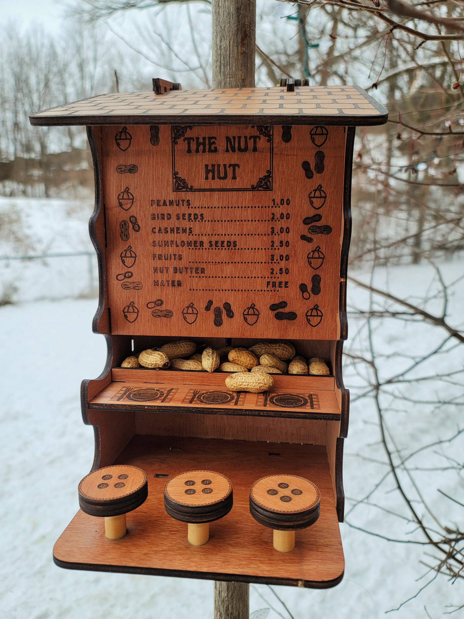 Nut Hut Squirrel Feeder (digital Download) - Etsy