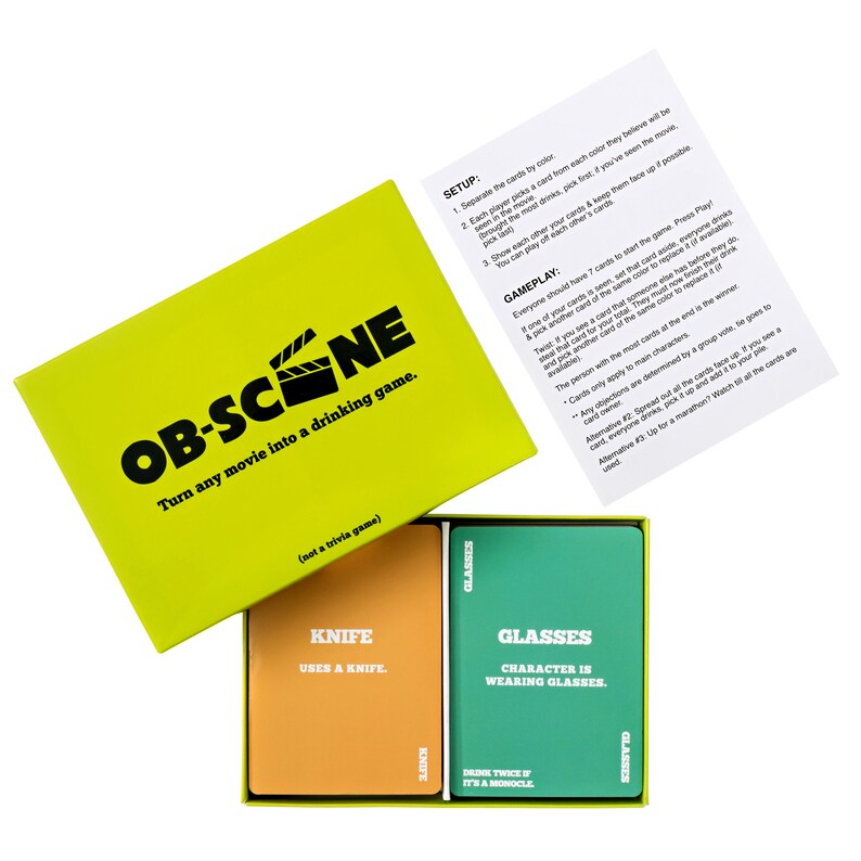 OB-SCENE Card Game - Etsy