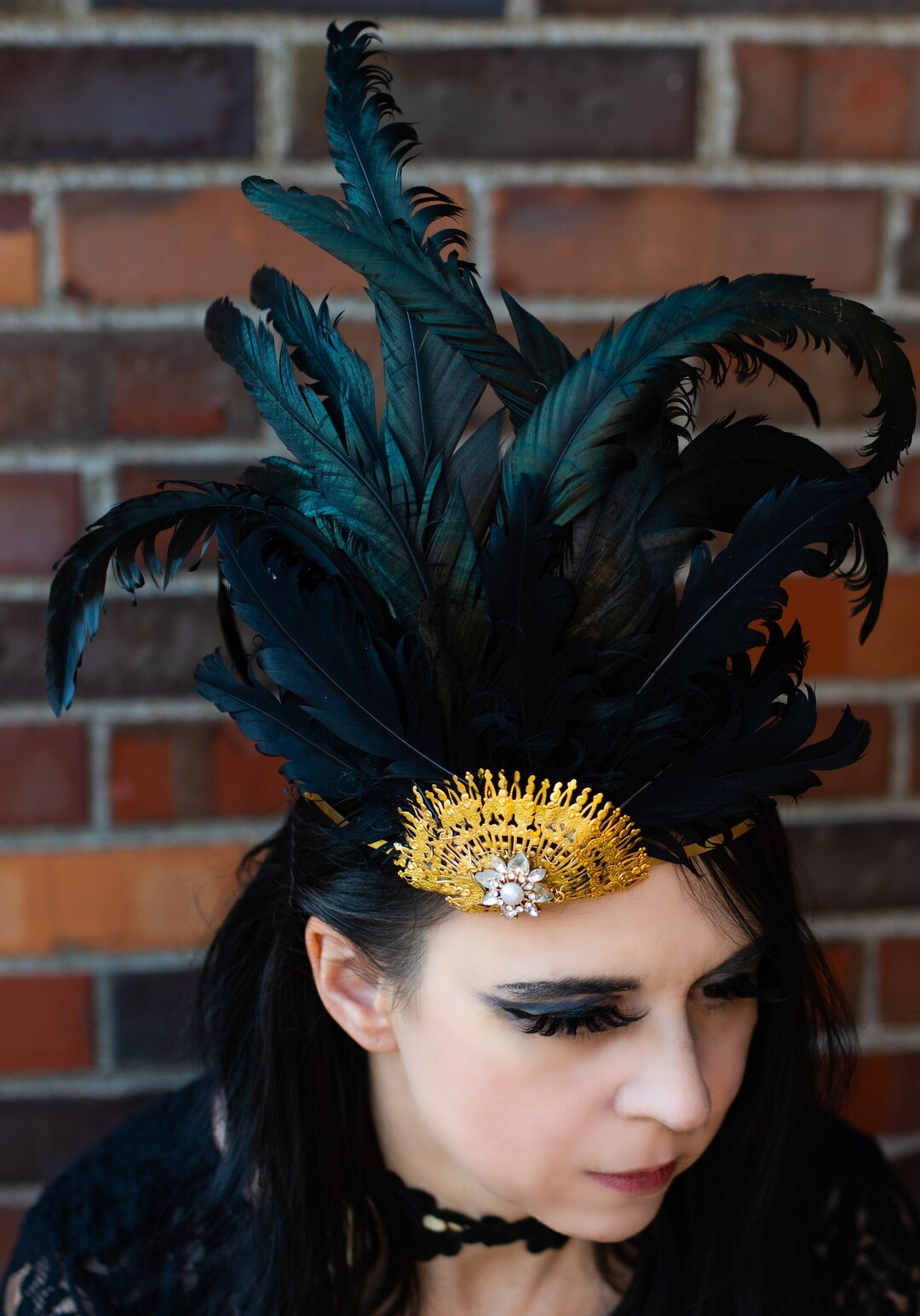 Minerva Feather Crown - Etsy
