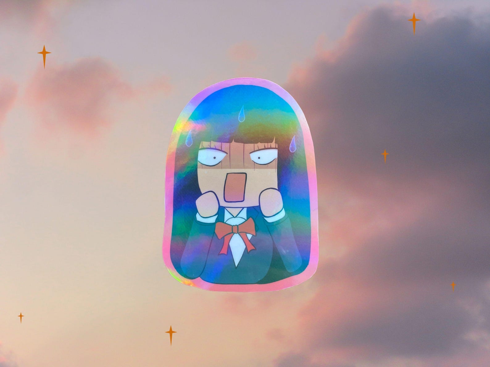 Kimi Ni Todoke Sawako Scared Sticker Chibi Sawako From Me to You ...