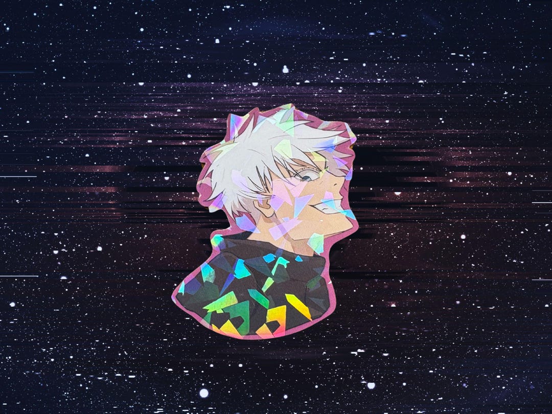 Jujutsu Kaisen Gojo Decal JJK Satoru Gojo Holographic Sticker Limitless ...