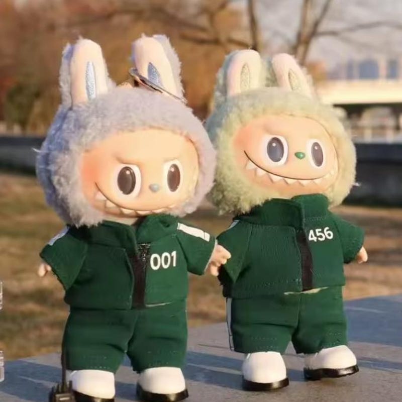 Green Labubu Doll - Etsy