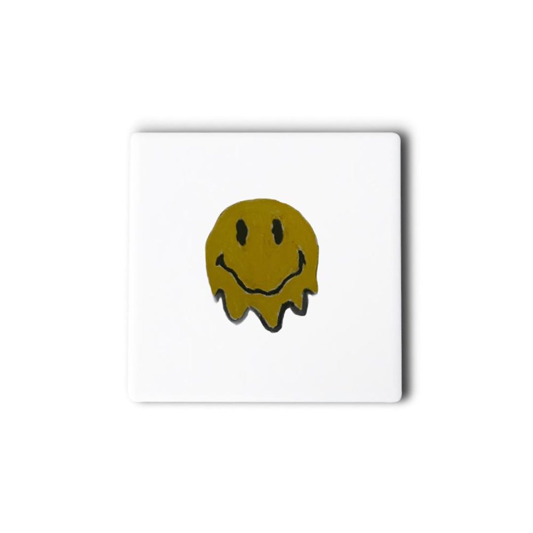 Trippy Smiley Face Coasters 4 PCS - Etsy