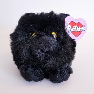 Puffkins Shadow the Black Cat Mini Plush Toy With Tags, Vintage 90s ...