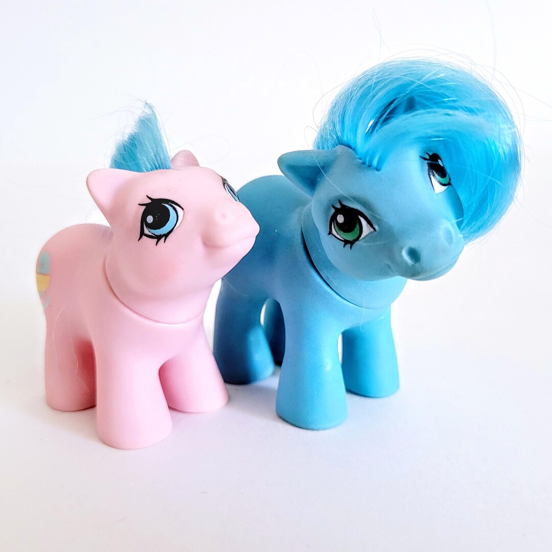 My Little Pony Babies Blue Ember and Sleep Tight NO TAILS Vintage ...