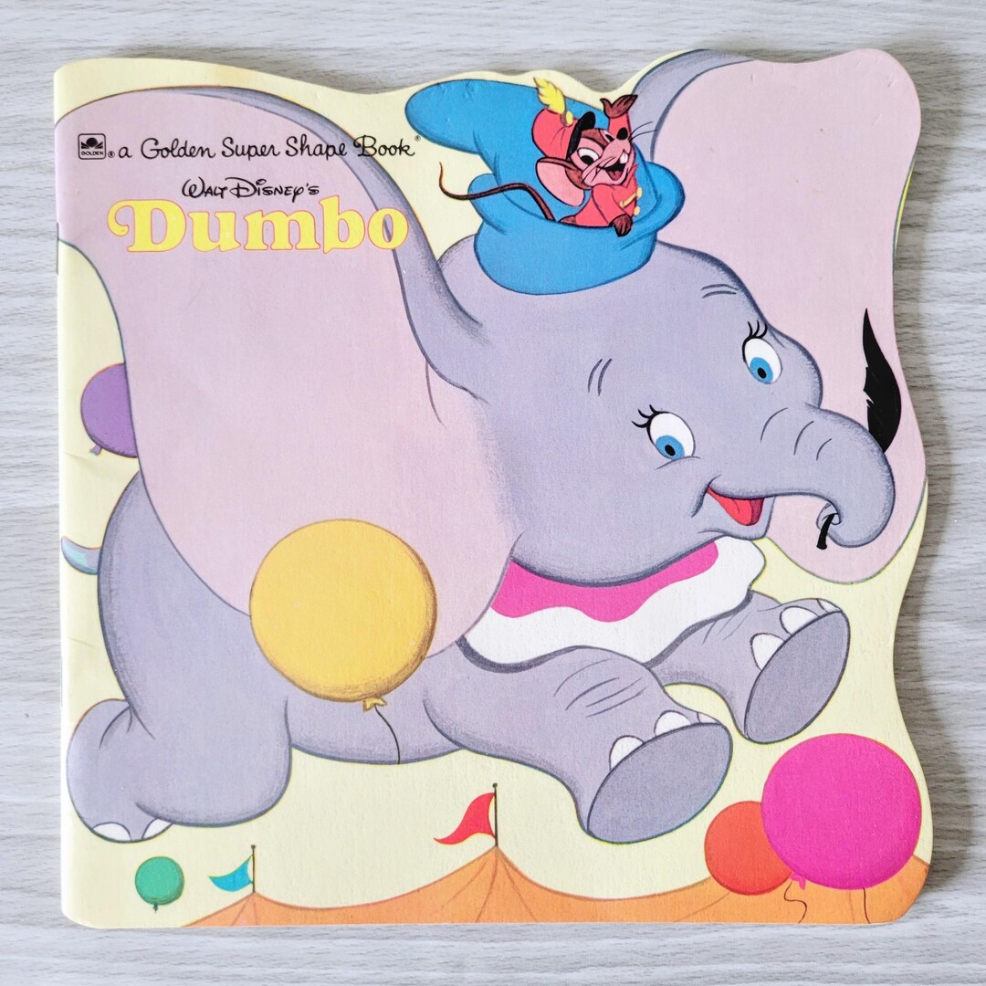 Disneys Dumbo Vintage Golden Super Shape Book 1977, Good Condition - Etsy