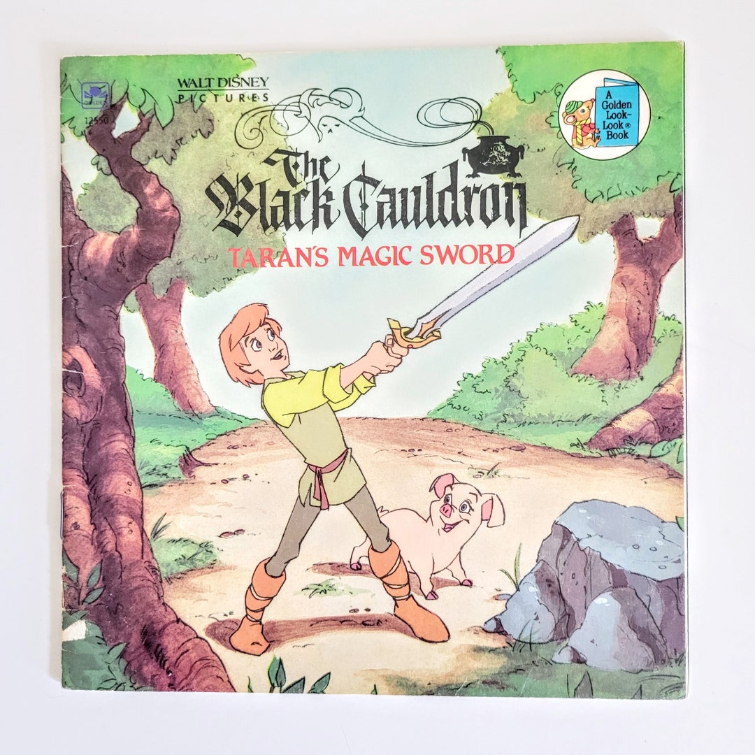 The Black Cauldron Tarans Magic Sword Softcover Vintage 1985 Disney ...