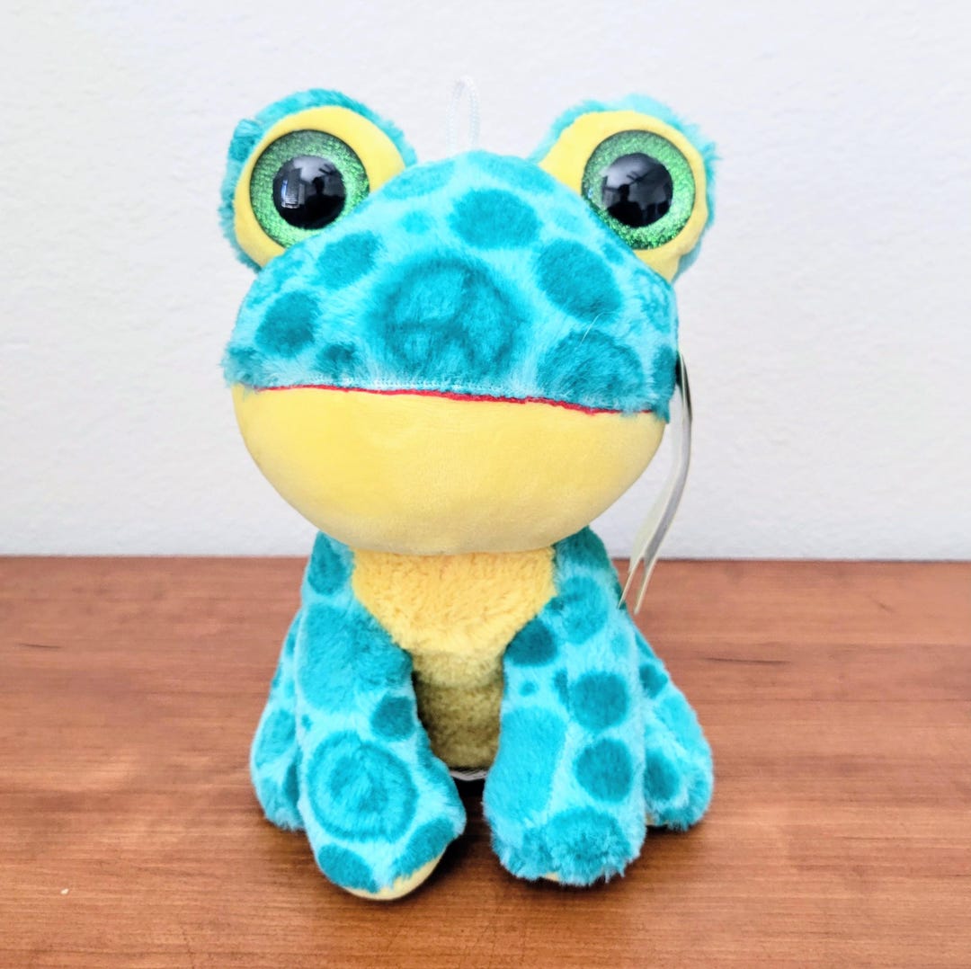 Scent Sations Frog Plush Toy Sparkle Eyes Peace Signs Cookie Scented ...