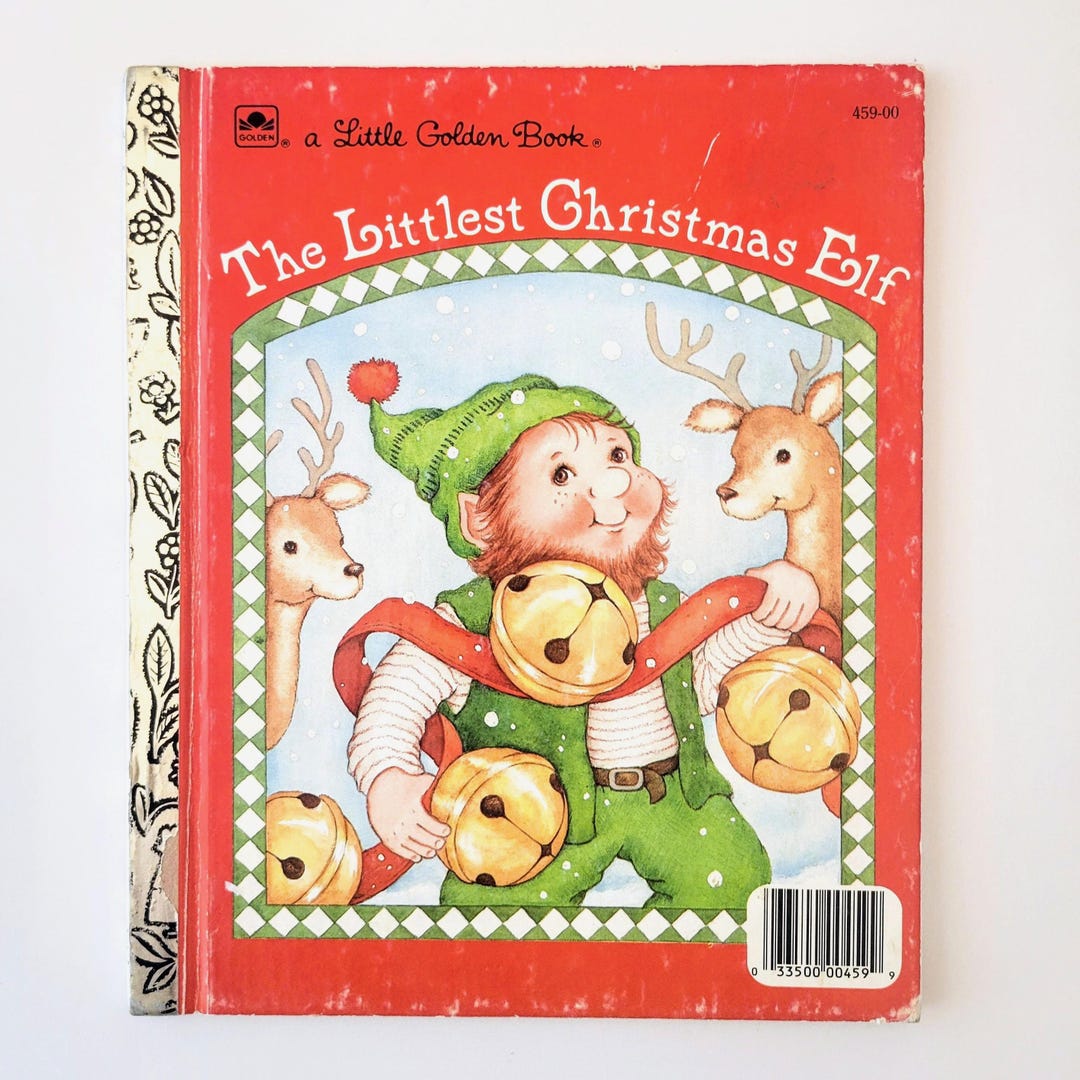 The Littlest Christmas Elf Vintage Little Golden Book - Etsy