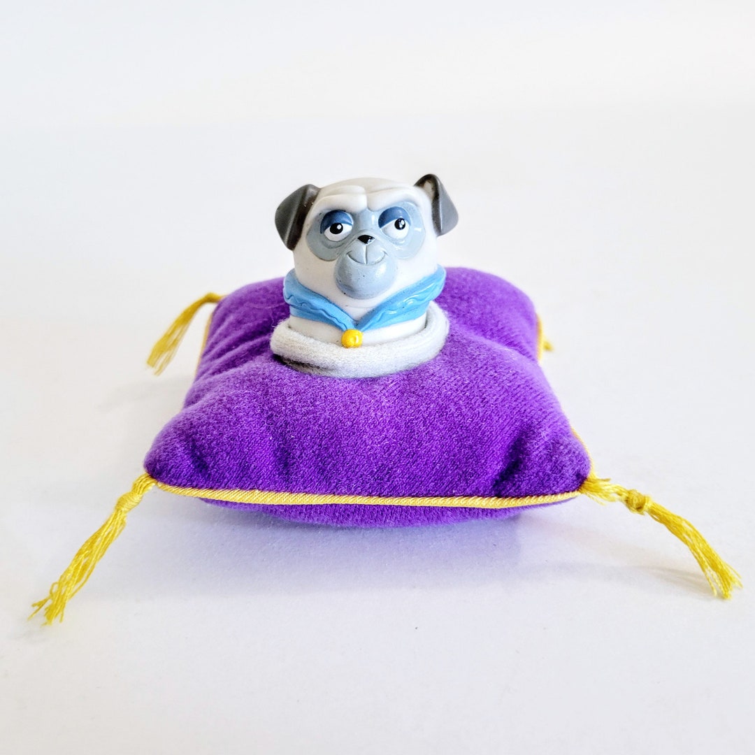 Disney Pocahontas Percy the Pug on Purple Pillow Finger Puppet Vintage ...