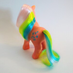 My Little Pony G1 Party Time, Vintage 1980s MLP, Orange Rainbow Hair ...