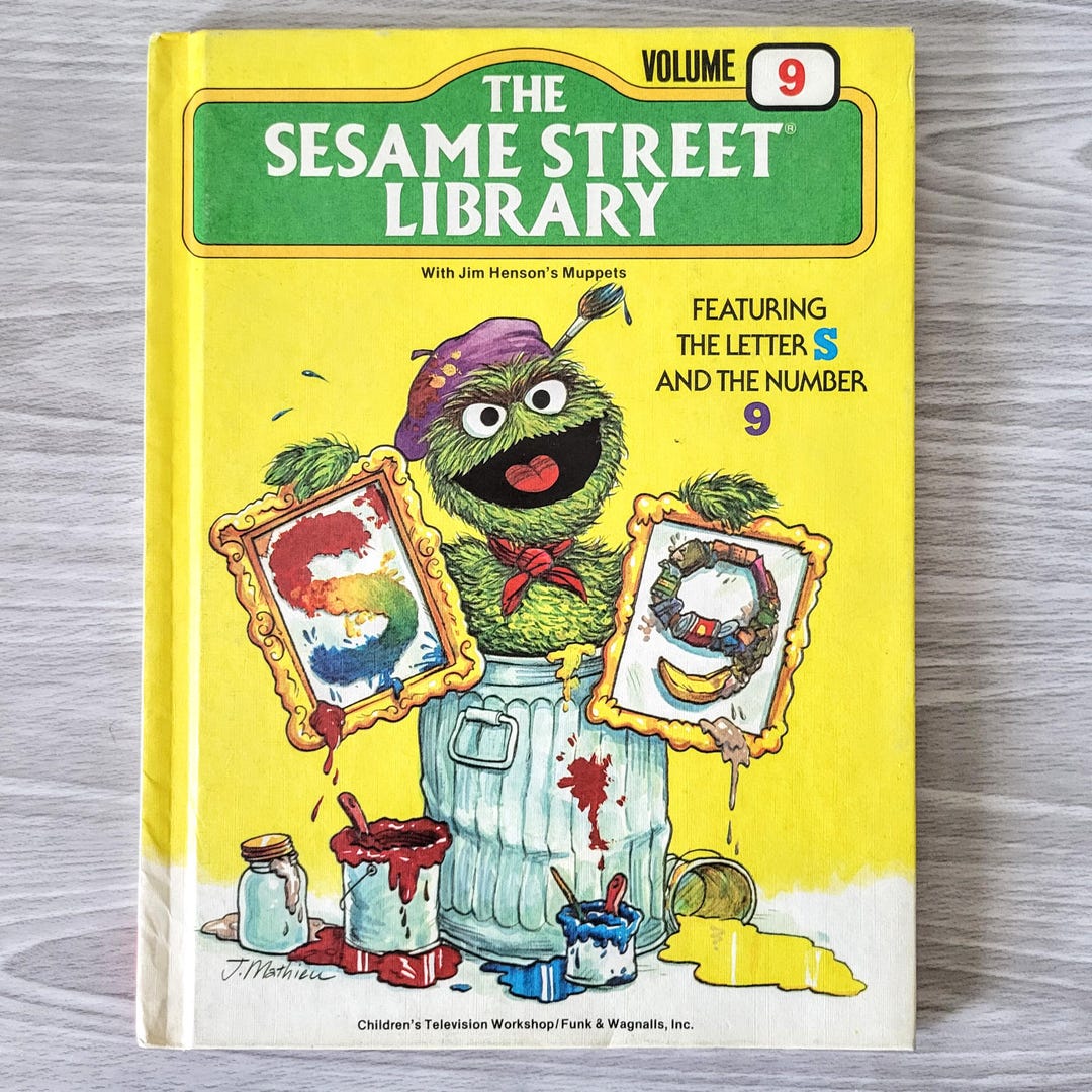 Sesame Street Library Volume 9 Vintage 1978 Hardcover Childrens Book ...