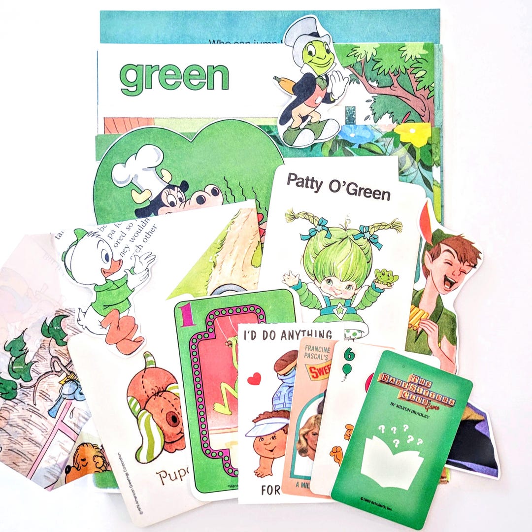 80s 90s Paper Ephemera Pack for Junk Journals Scrapbooking One of a ...