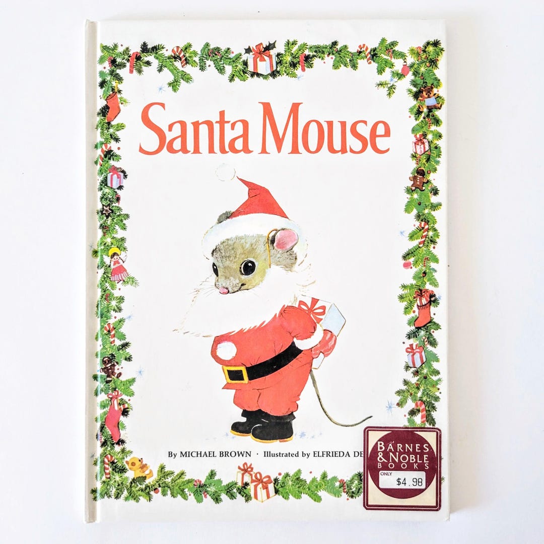 Santa Mouse by Michael Brown Vintage Hardcover Childrens Christmas Book ...