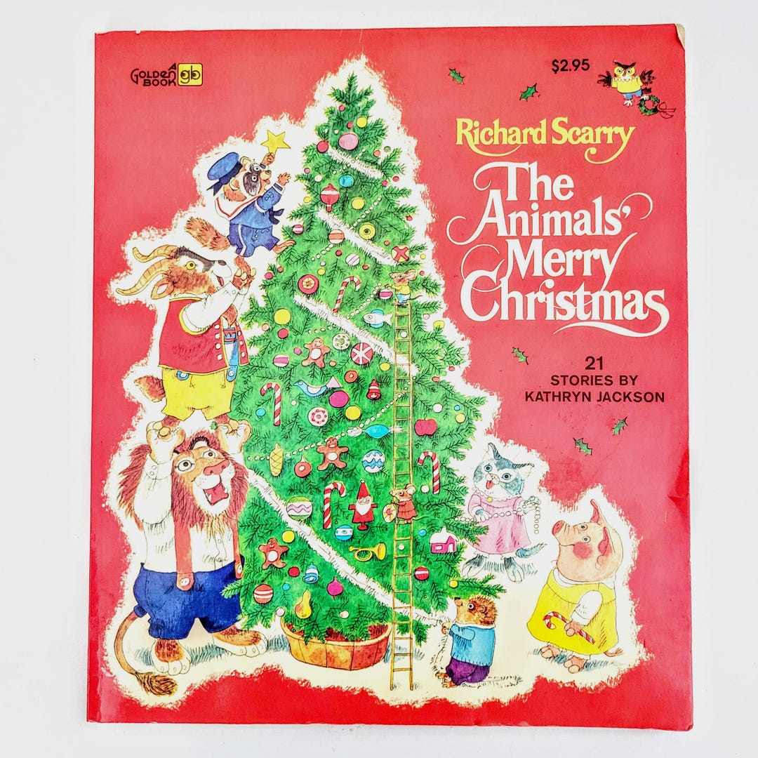 Richard Scarry the Animals Merry Christmas 1972 Vintage Softcover ...