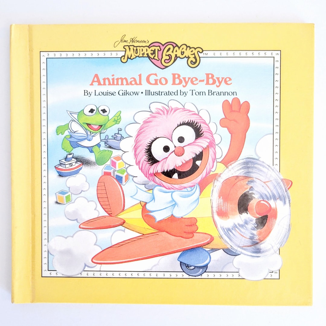 Muppet Babies Animal Go Bye Bye 1986 Vintage Hardcover Childrens Book ...