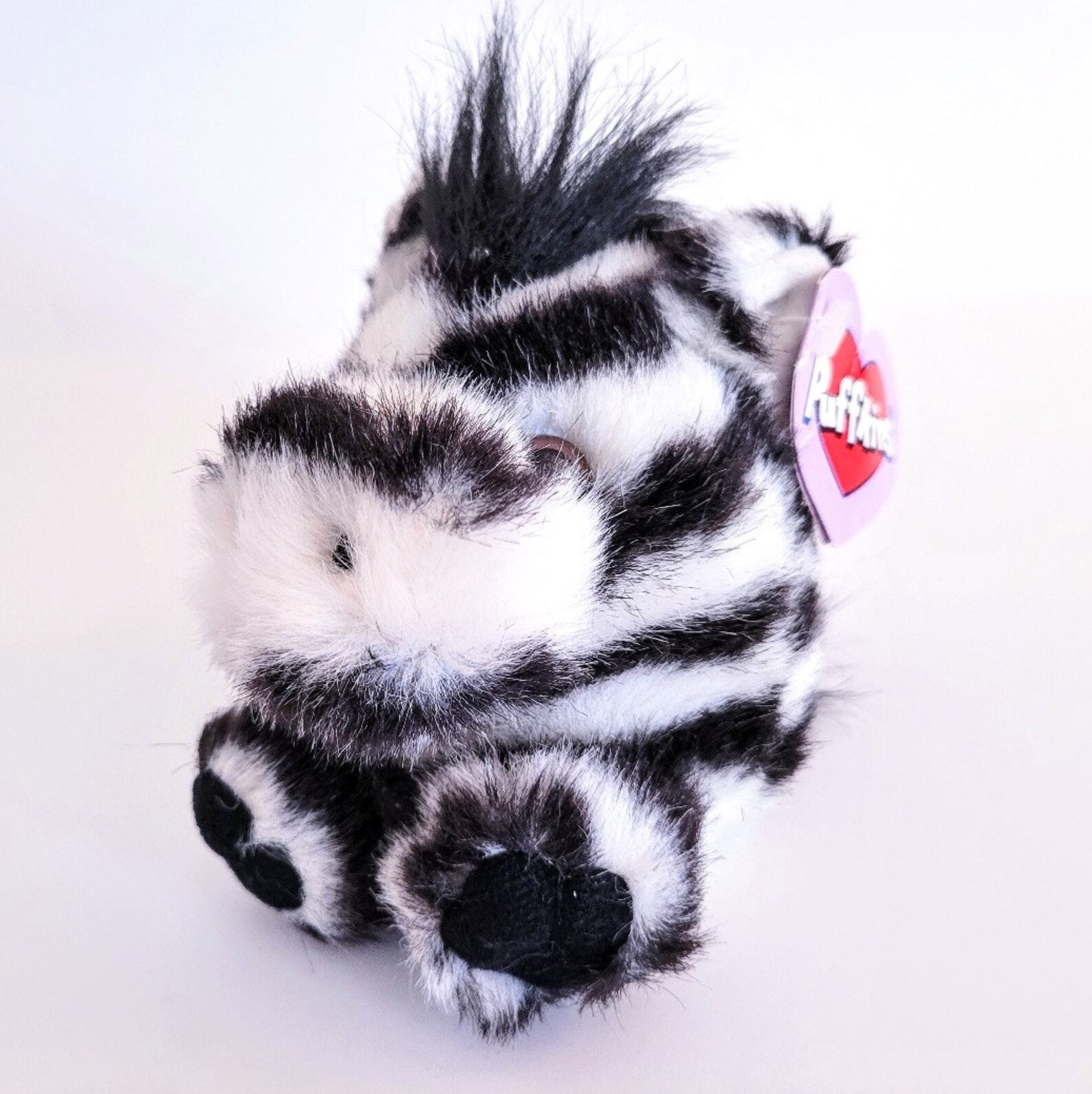 Puffkins Zack the Zebra Mini Plush Toy With Tags, Vintage 90s Swibco ...