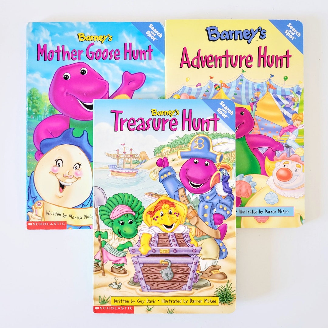 Set of 3 Barney Search and Spot Board Books Childrens Picture Books ...