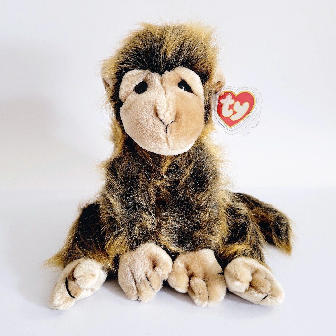 1998 TY Cha Cha the Chimpanzee Plush With Ear Tag Protector, Vintage ...